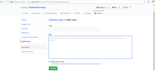 SSH Deploy Keys Walkthrough · Documenter.jl